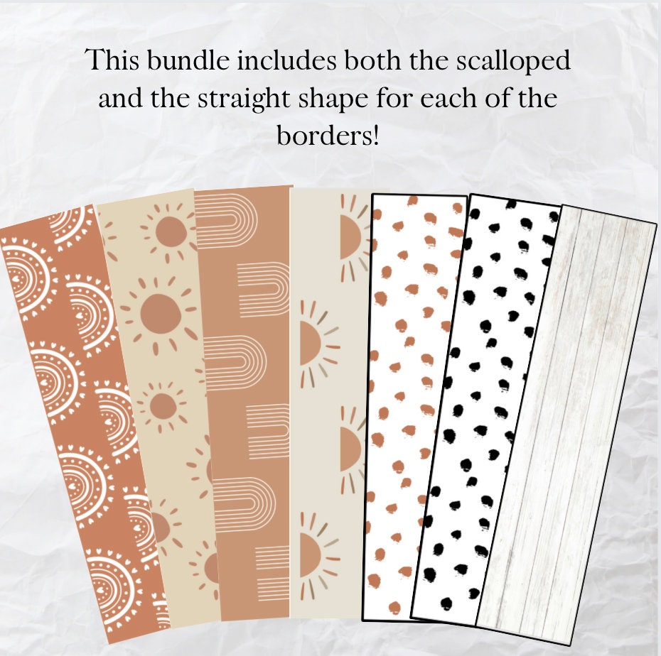 Modern Boho Bundle | Printable Classroom Bulletin Board Borders - Etsy