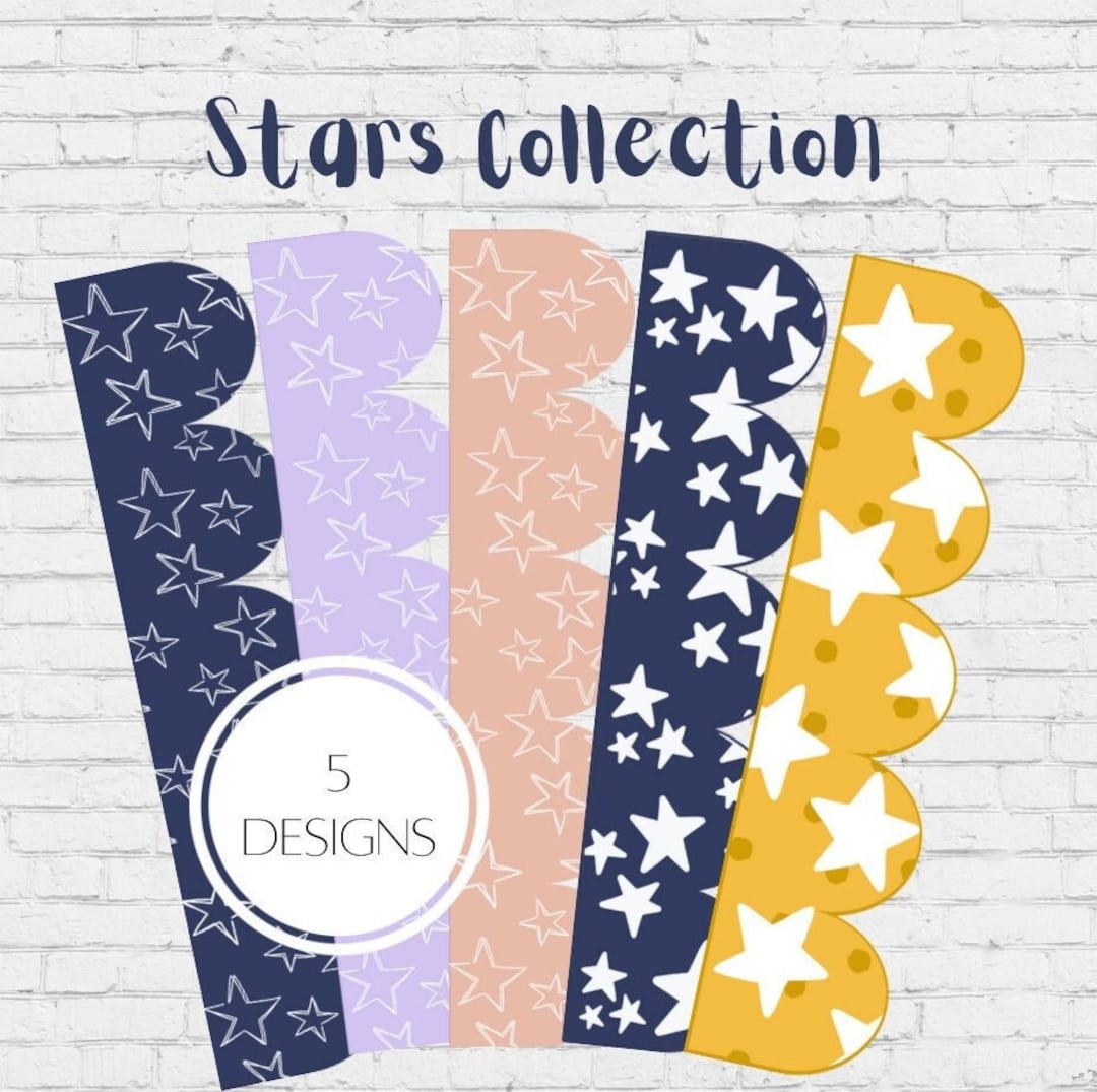 Stars Collection | Bulletin Board Border Digital Download - Etsy