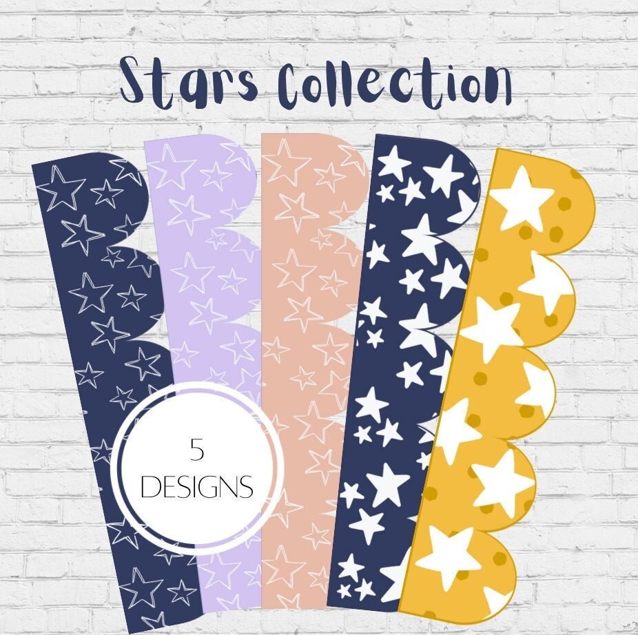 Stars Collection | Bulletin Board Border Digital Download - Etsy