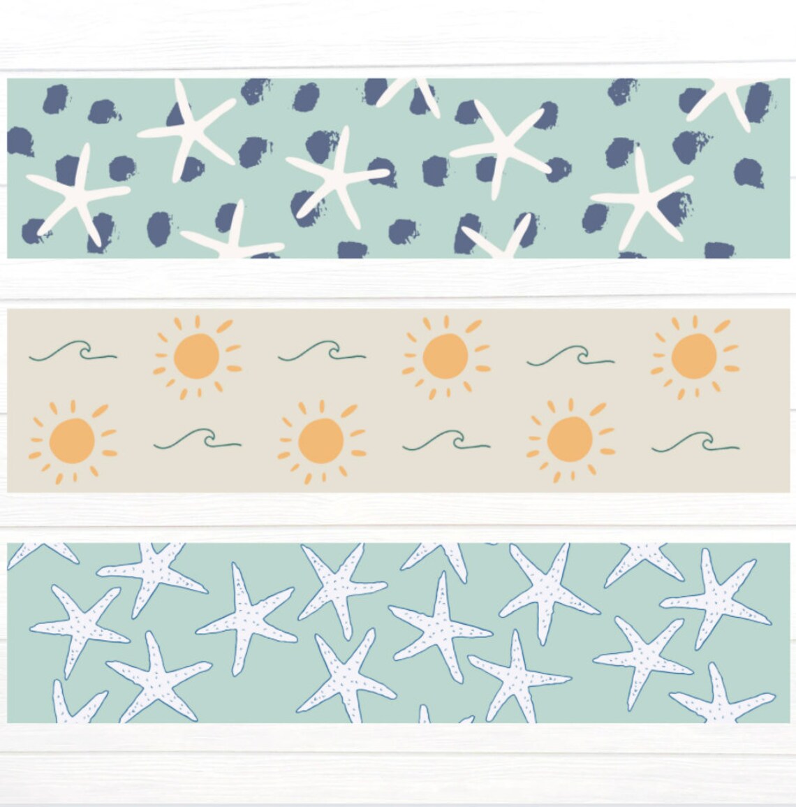 Beach Bundle Classroom Bulletin Board Borders - Etsy