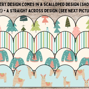 Christmas Border Bundle | Printable Classroom Bulletin Board Borders - Etsy