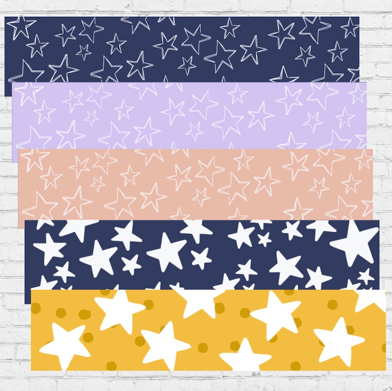 Stars Collection | Bulletin Board Border Digital Download - Etsy