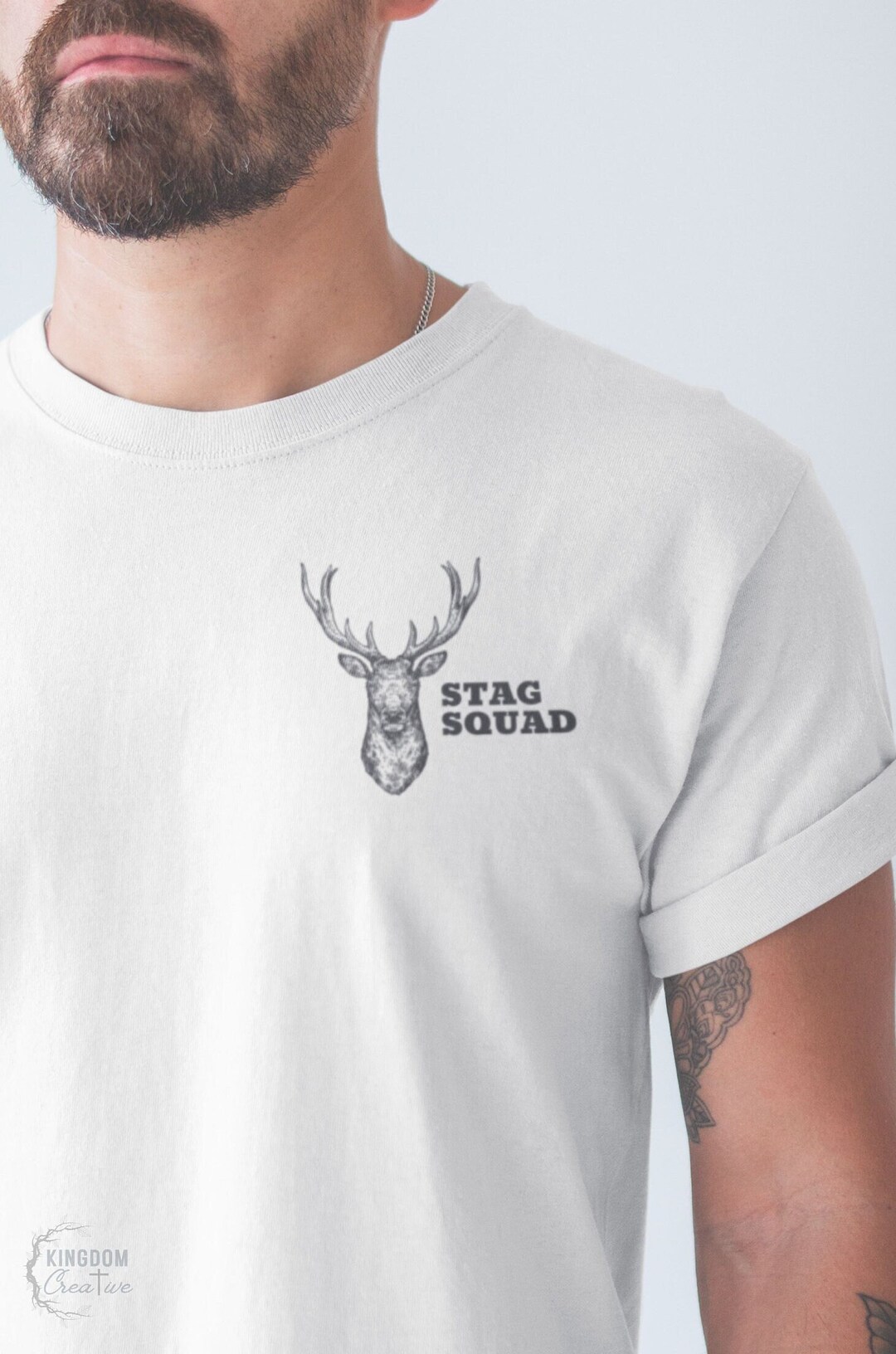 Men's Deer Hunting Shirt, Stag Tshirt, Hunting Tshirt, Deep Camp Shirt ...