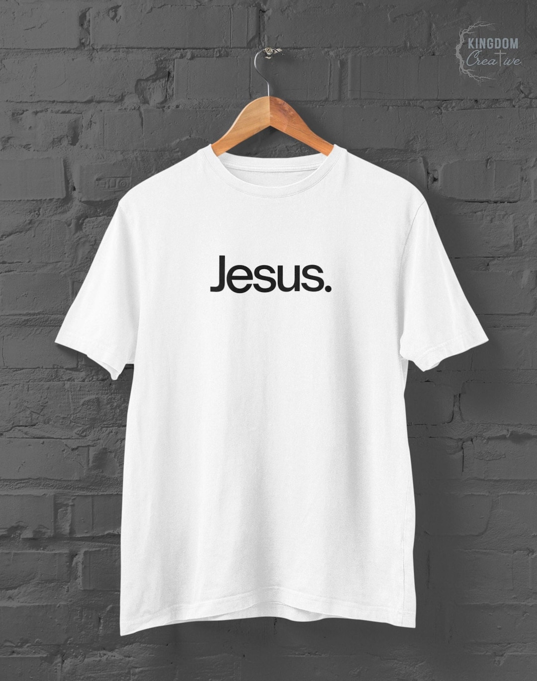 Simple Jesus Shirt, Jesus Period Shirt, JESUS., Minimalism Christian ...
