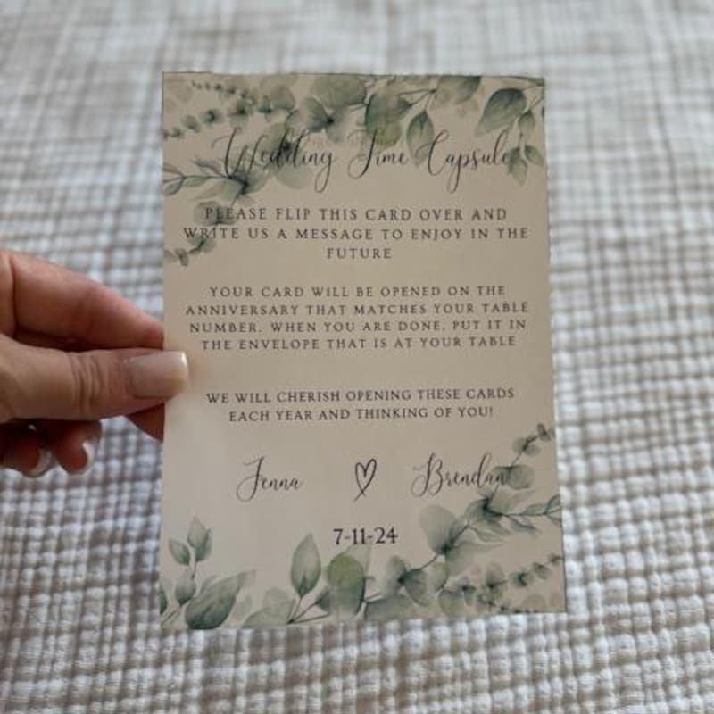 Wedding Time Capsule - Etsy