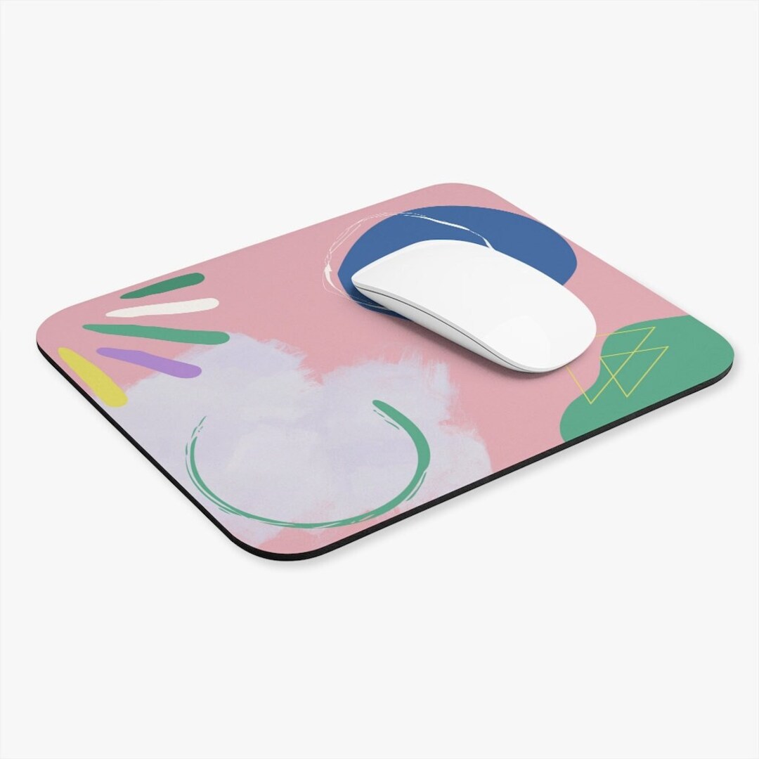Abstract Mouse Pad Pastel Mousepad Abstract Office Décor for - Etsy