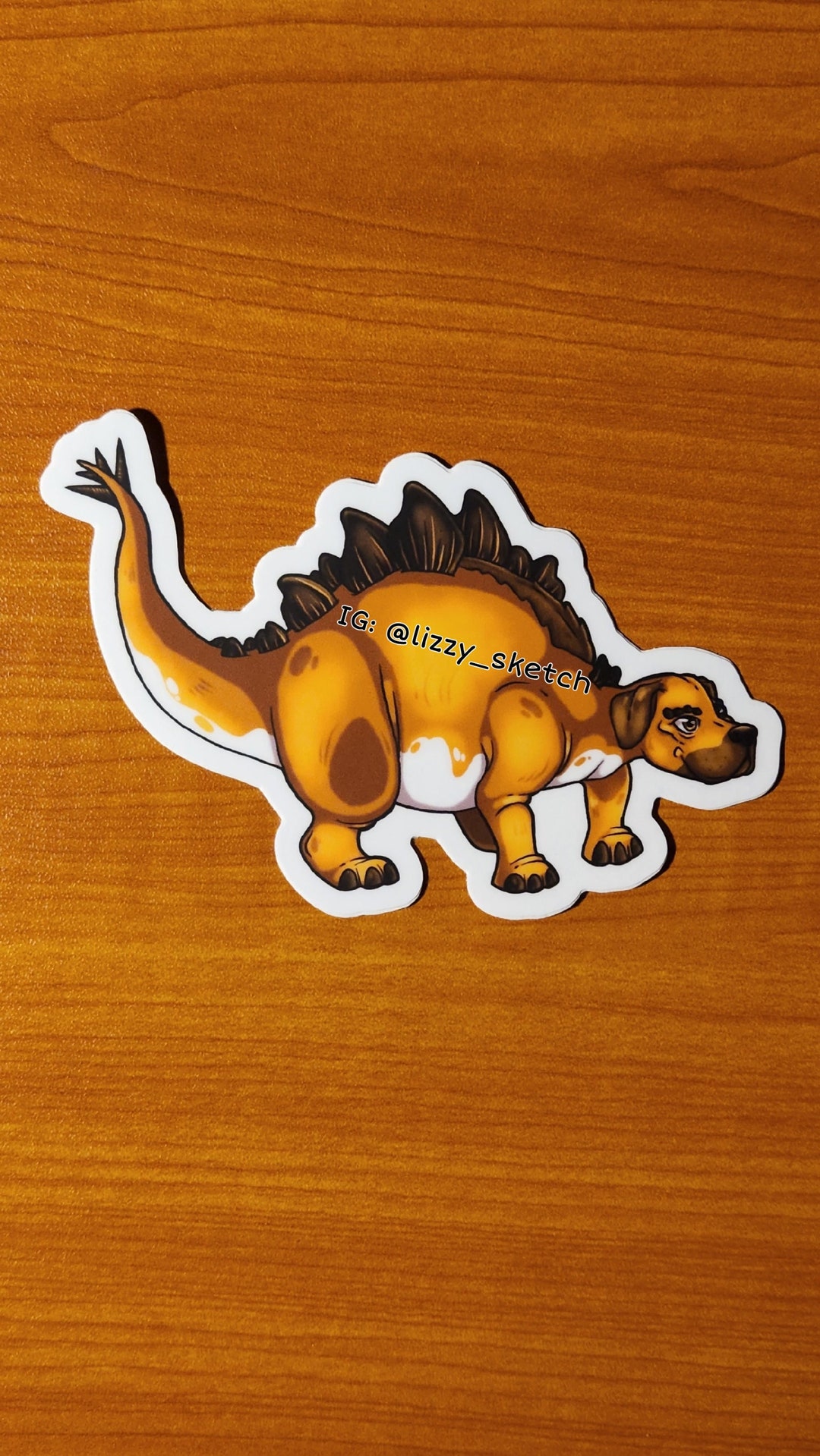 Dinosaur Hybrid Die Cut Vinyl Sticker - Stegosaurus X Ridgeback - Etsy