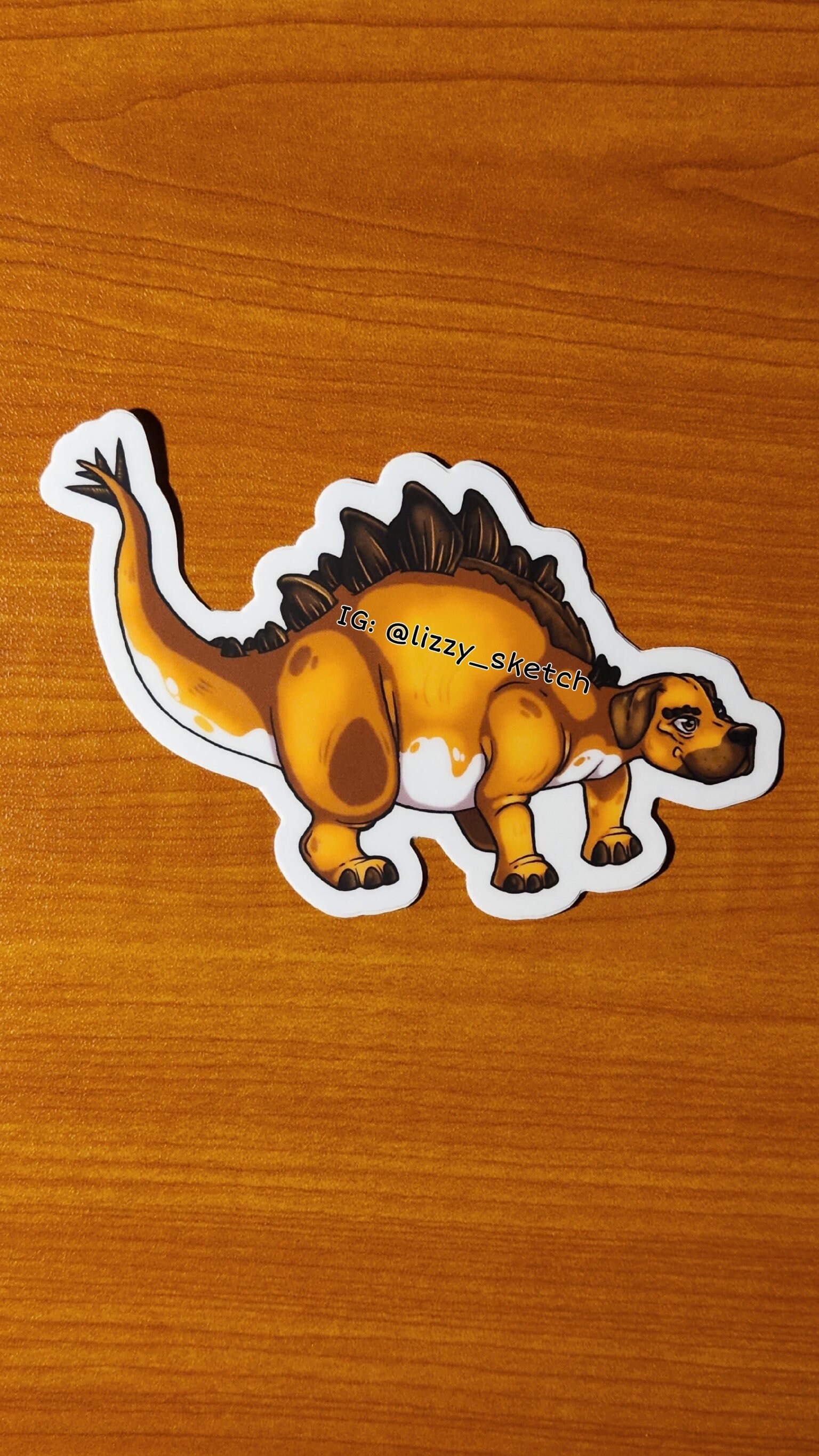Dinosaur Hybrid Die Cut Vinyl Sticker - Stegosaurus X Ridgeback - Etsy
