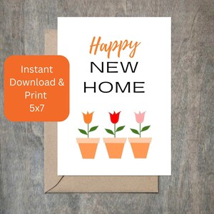 Happy New Home Digital Download Greeting Card | New Home | Instant ...