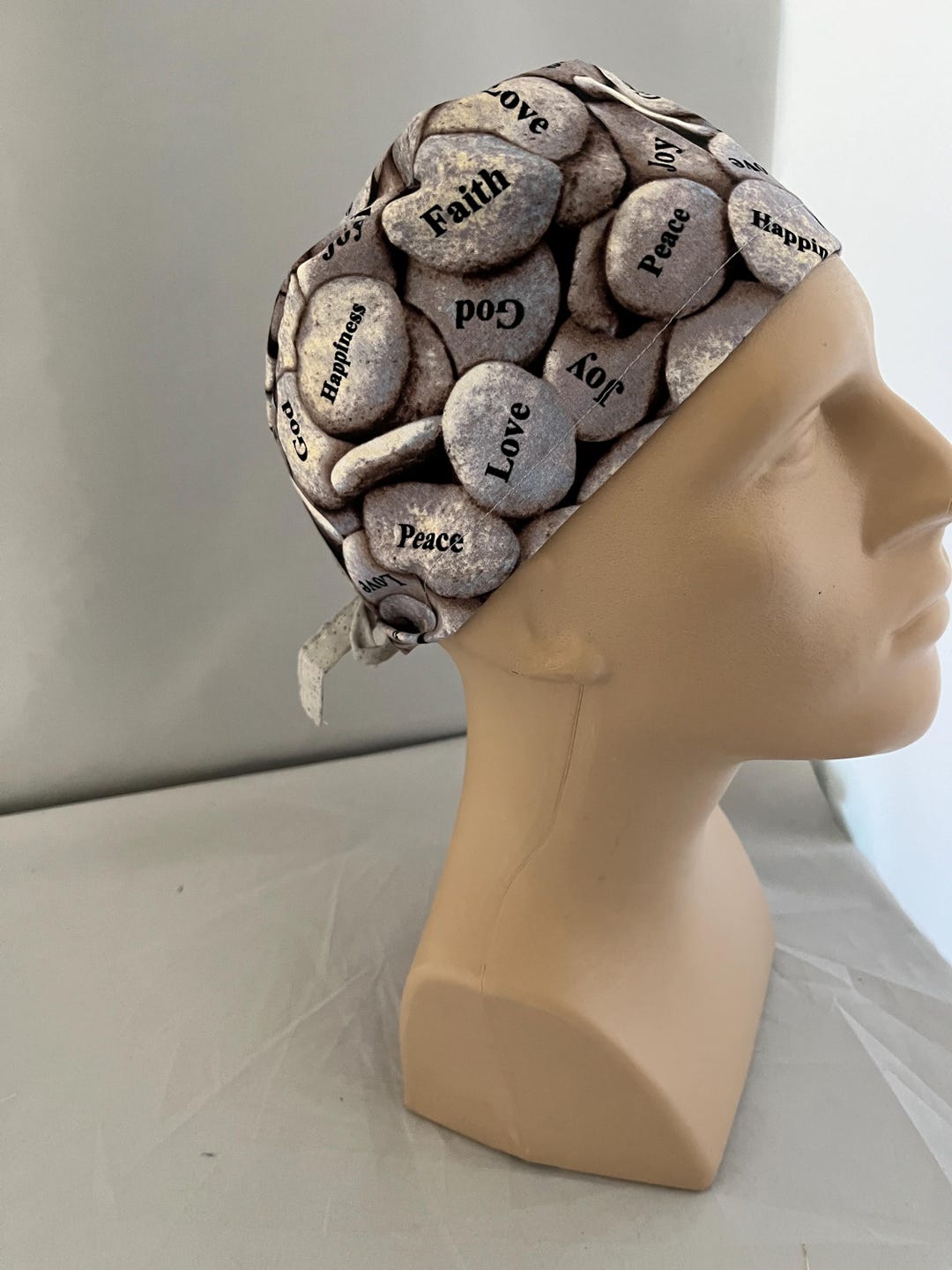 Tie Back Scrub Hat Praise Religious Christian CRNA CNOR Dr Scrub Cap ...