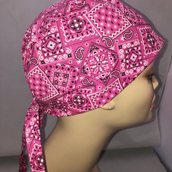 Tie Back Scrub Hat - Etsy