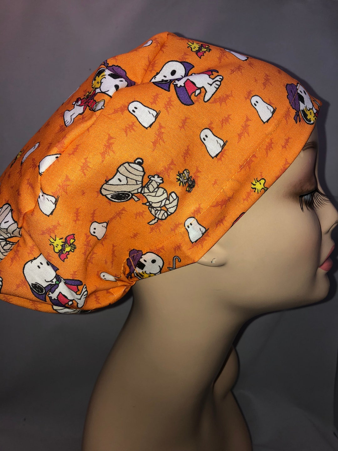 Euro Scrub Hat Halloween Dog Ghost Vampire Zombie Toggle Adjustable ...