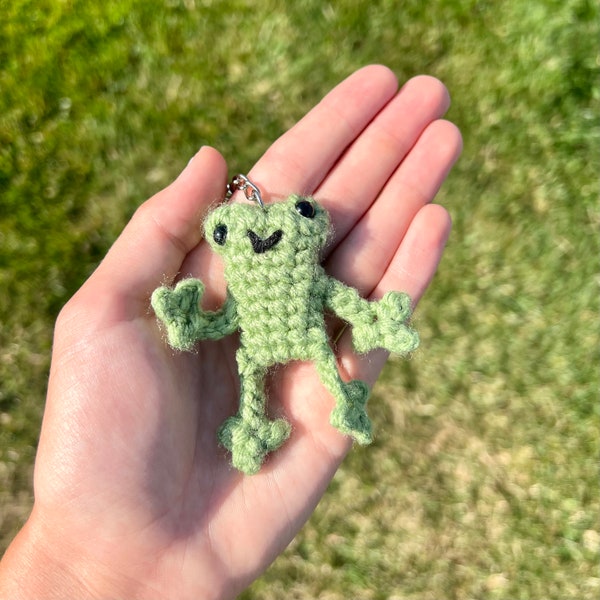 Crochet Frog Keychain - Etsy