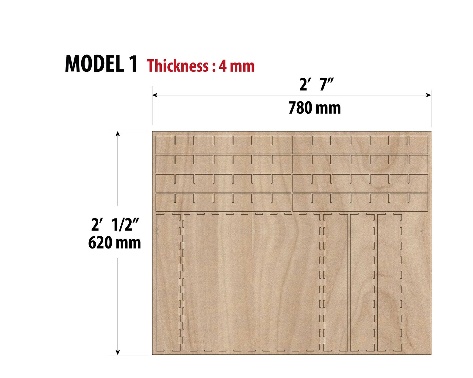 Box and Drawer Divider Organiser Laser Cutting File Svg, Cnc, for ...