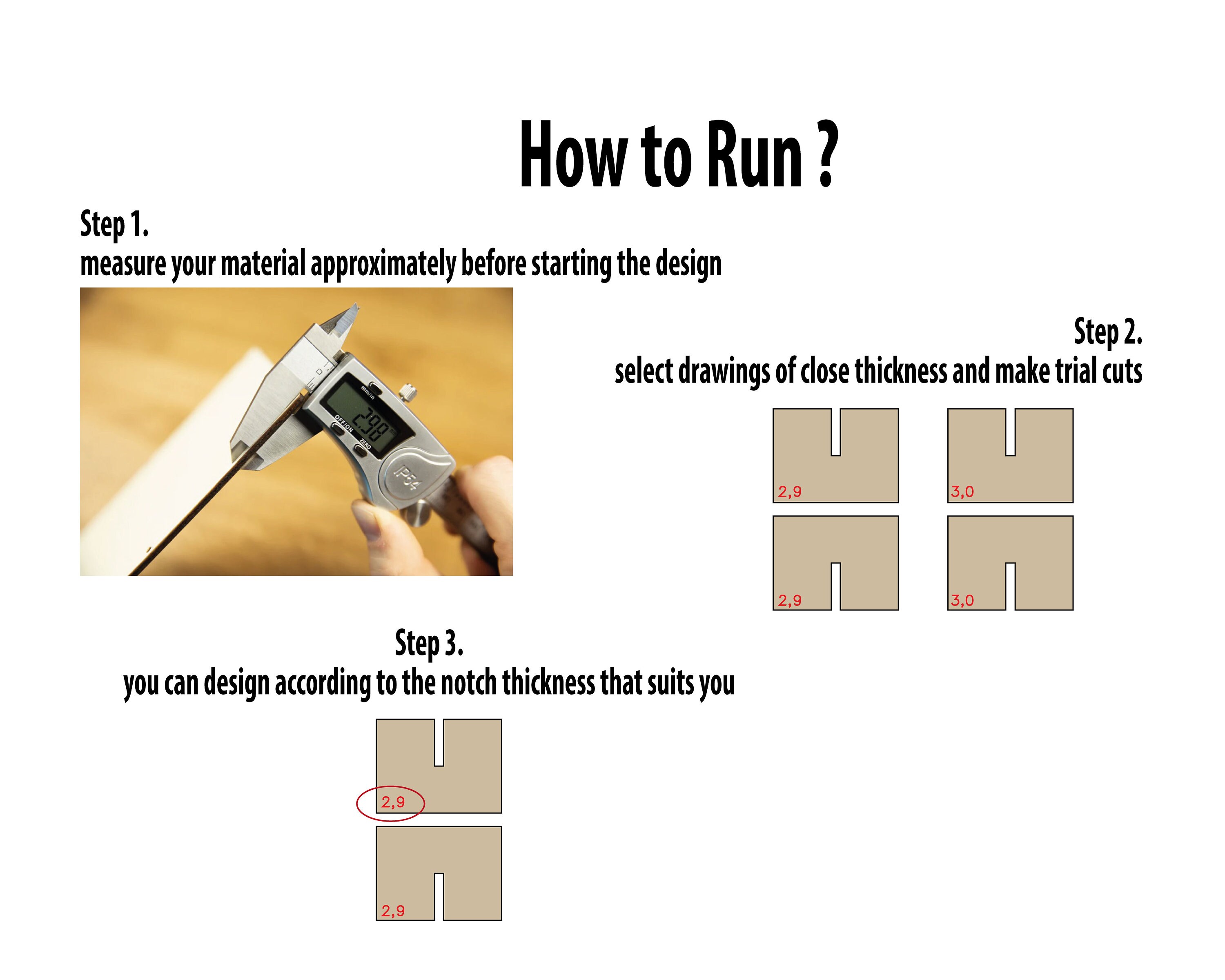 Laser Material Thickness Test Kit / Laser Cut Files Svg, Pdf, Ai, - Etsy