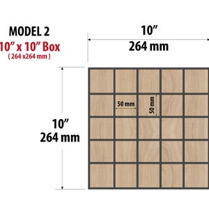 Box and Drawer Divider Organiser Laser Cutting File Svg, Cnc, for ...