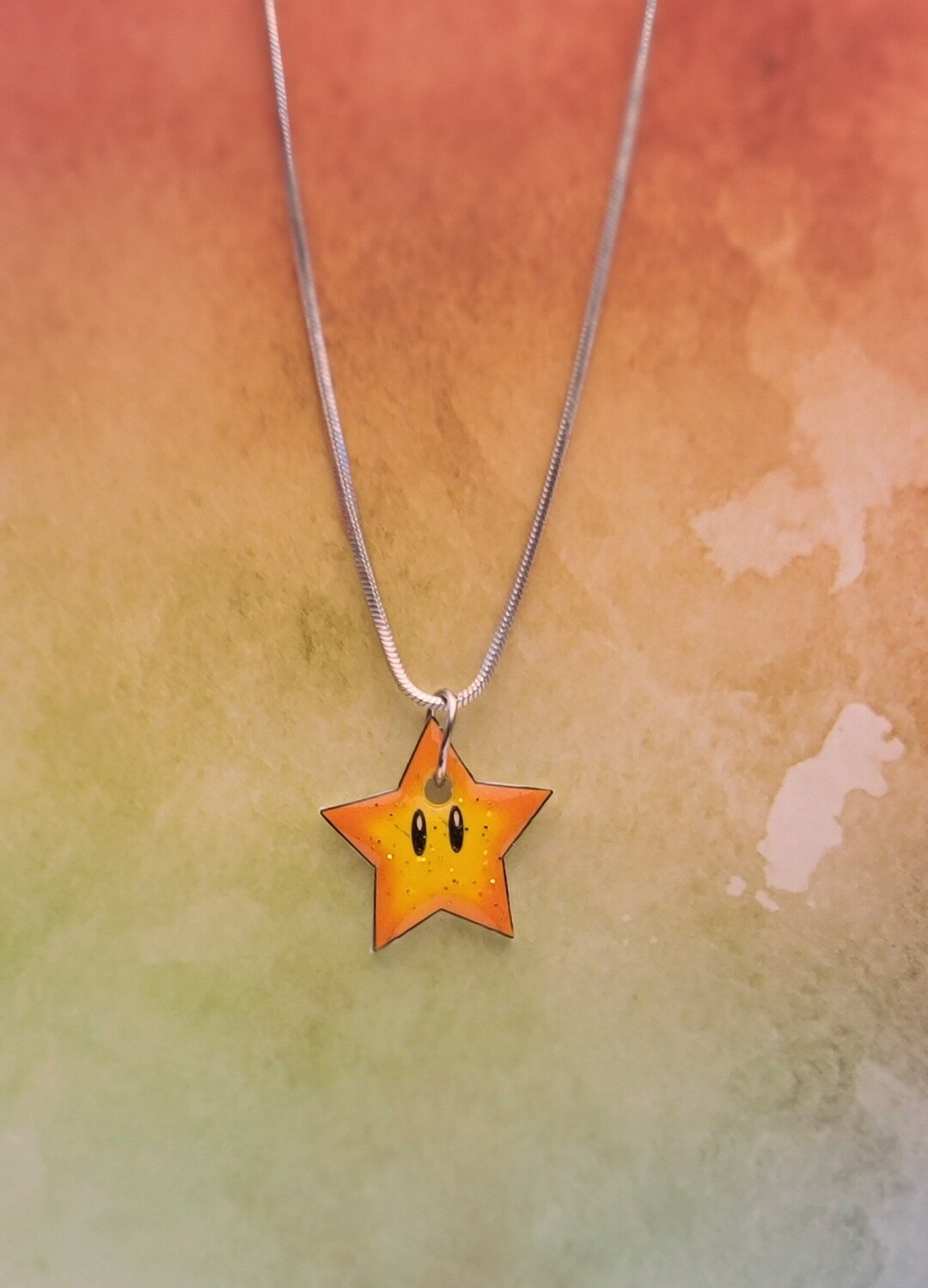 Star "mario" Pendant Necklace - Etsy
