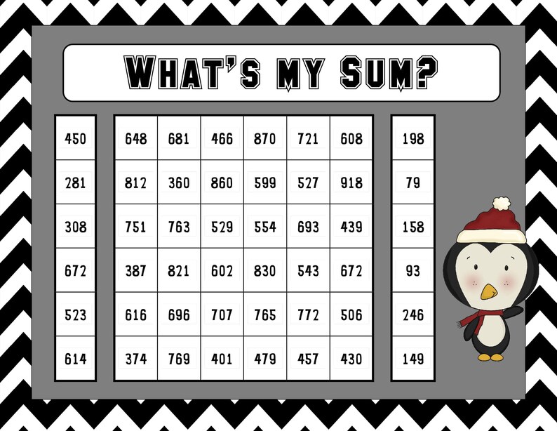 Addition Games: 2 and 3 Digit With Regrouping - Etsy