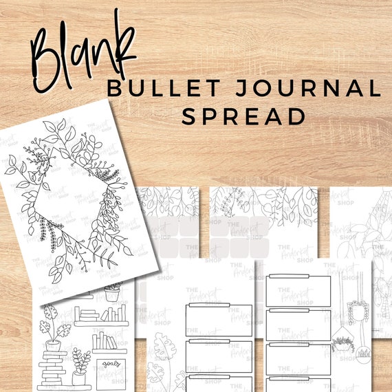 Plant Bullet Journal Spread - Etsy