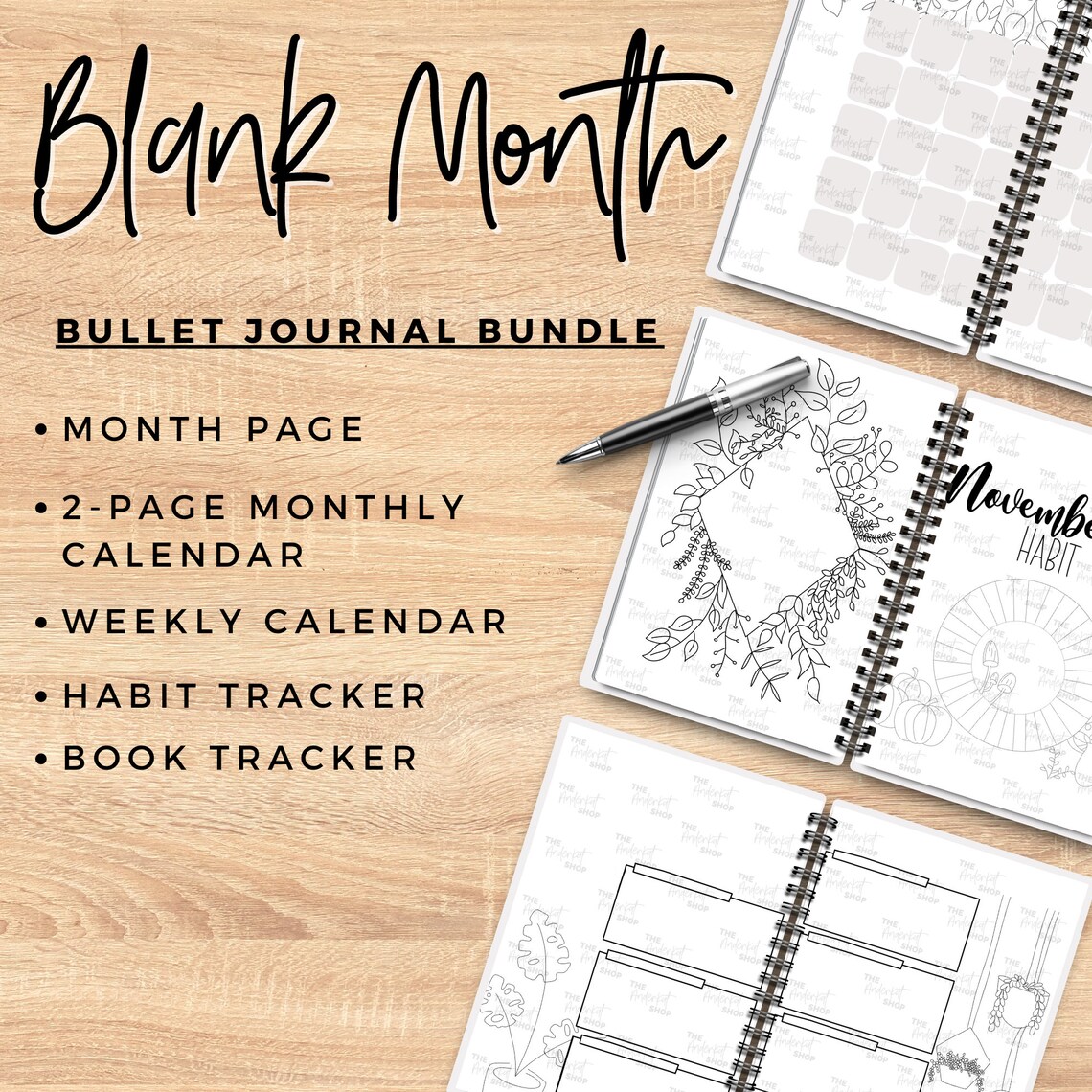 Plant Bullet Journal Spread - Etsy