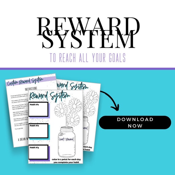 Reward System Downloadable Reward System for Motivation | Etsy