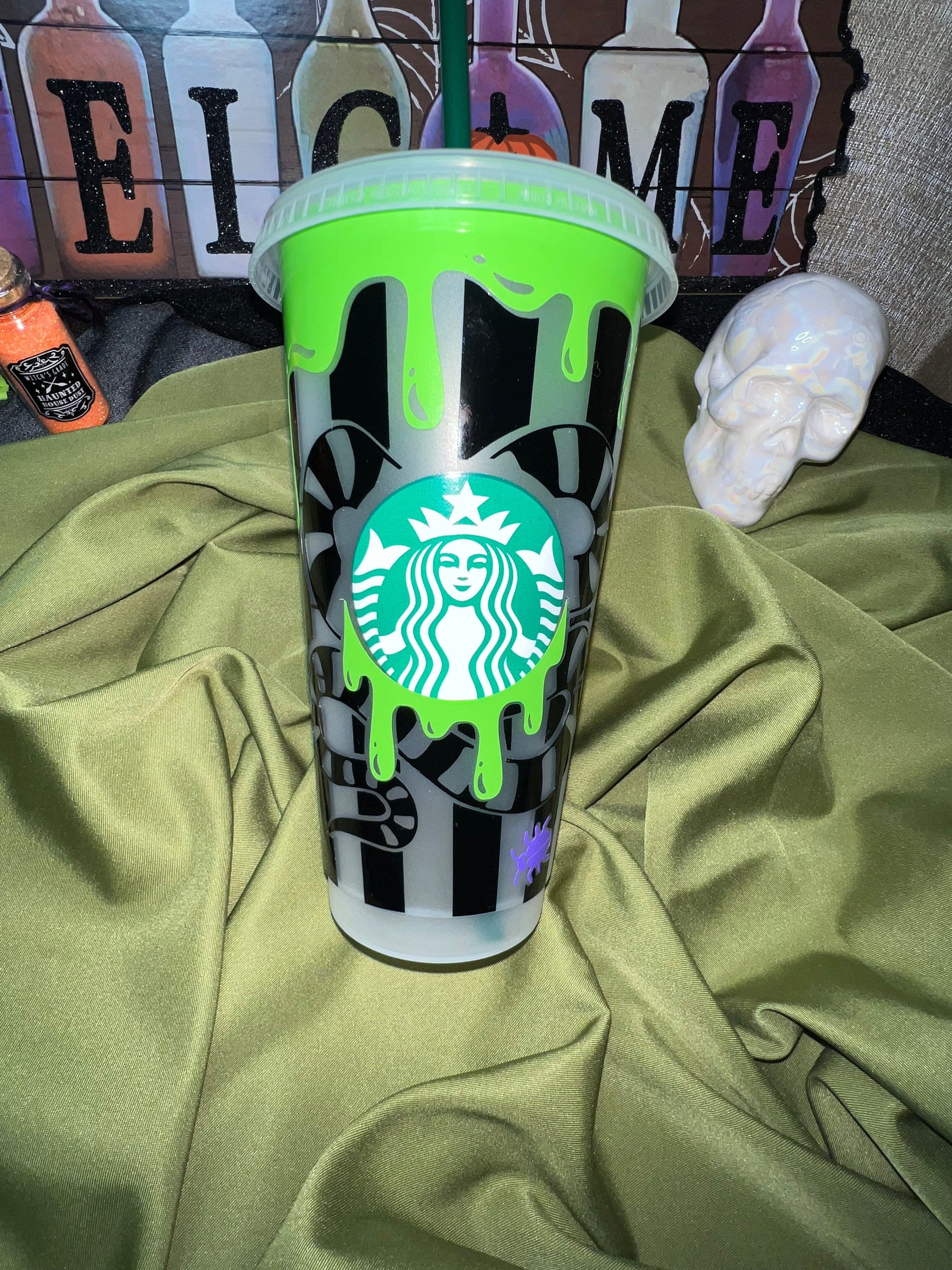 Halloween Starbucks Cup Halloween Coffee Cup Halloween - Etsy