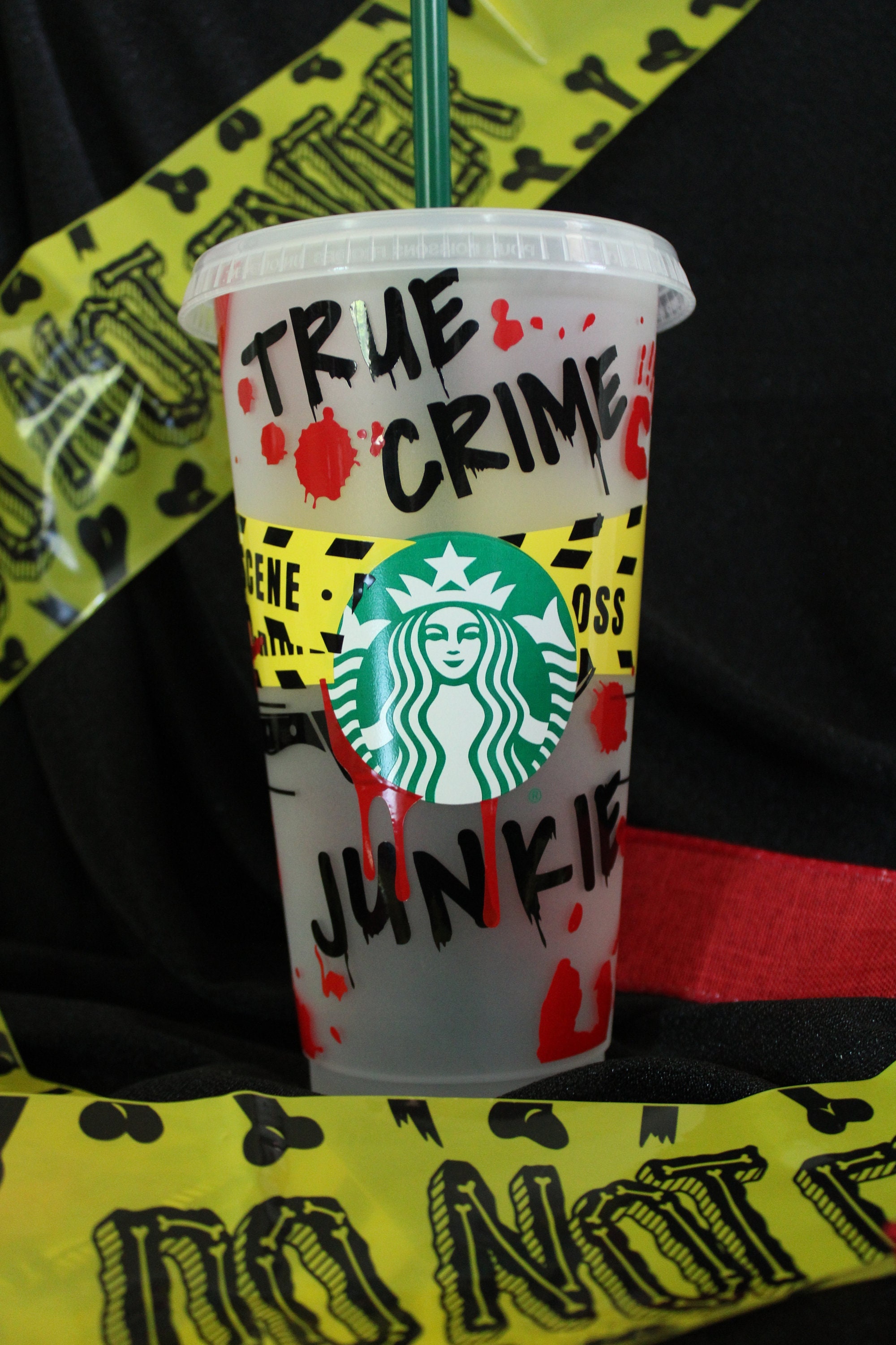 True Crime Junkie Coffee Cup True Crime Starbucks Cup True Crime Show ...