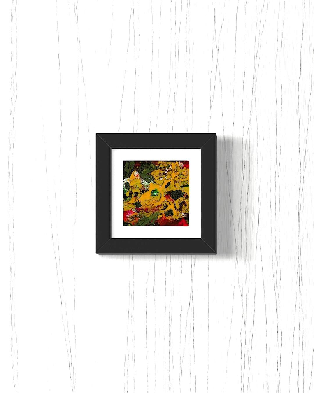 Miniature Abstract Painting - Etsy