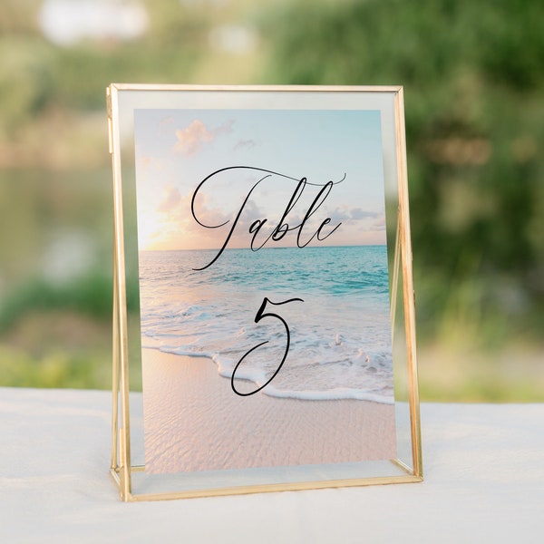 Beach Table Number - Etsy