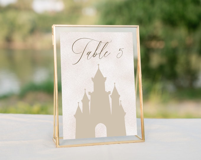 Disney Wedding Acrylic Table Numbers | Disney Wedding Decor | Fairytale ...