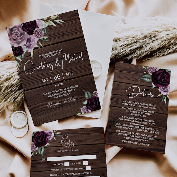 Rustic Purple - Etsy