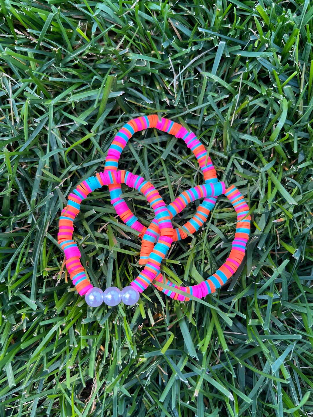 Neon Bracelet! Message Me If You Want It With the Pearls or Without - Etsy