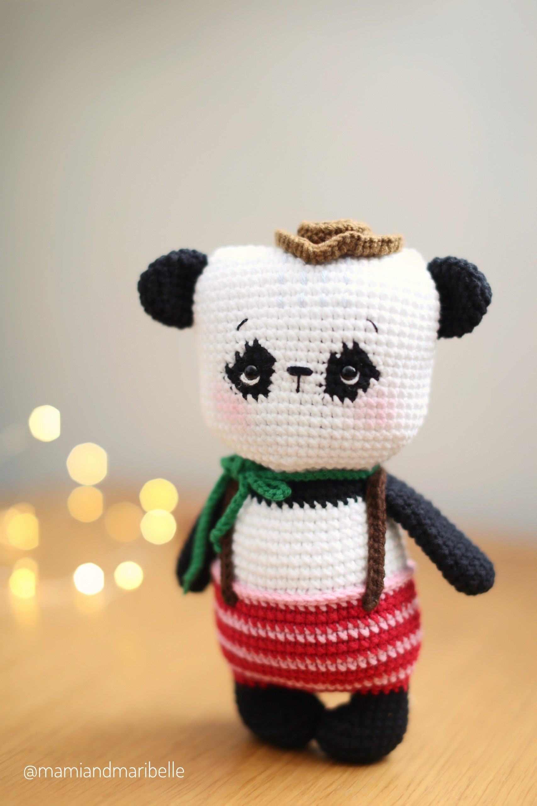 Amigurumi Pattern Crochet Rocky the Panda Animals Pattern - Etsy