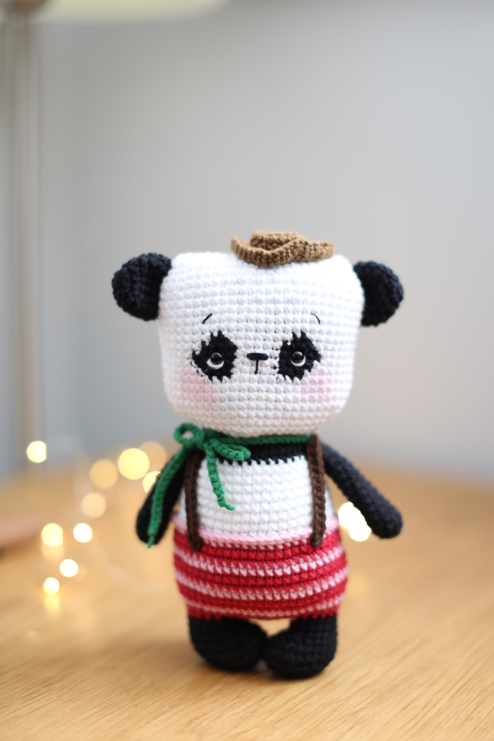 Amigurumi Pattern Crochet Rocky the Panda Animals Pattern - Etsy