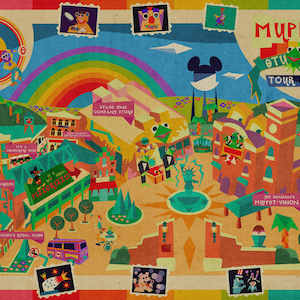 Muppet Studios Fun Map | Muppet*vision 3D the Muppets Attraction Poster ...