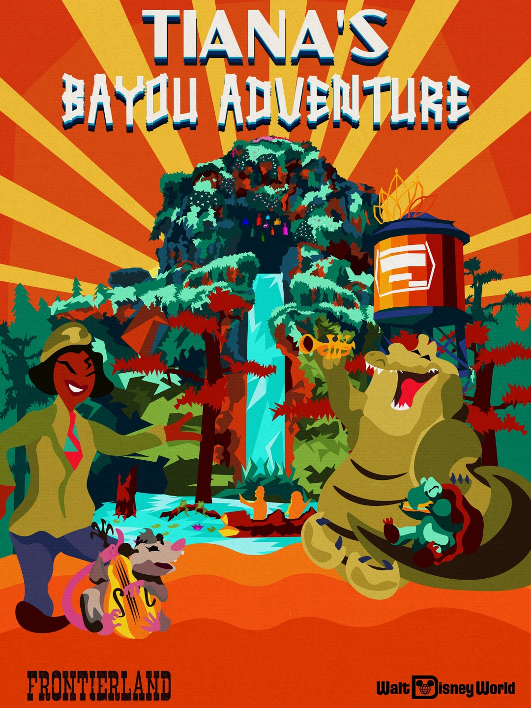 Blue Skies and Sunshine | Tiana's Bayou Adventure Walt Disney World ...