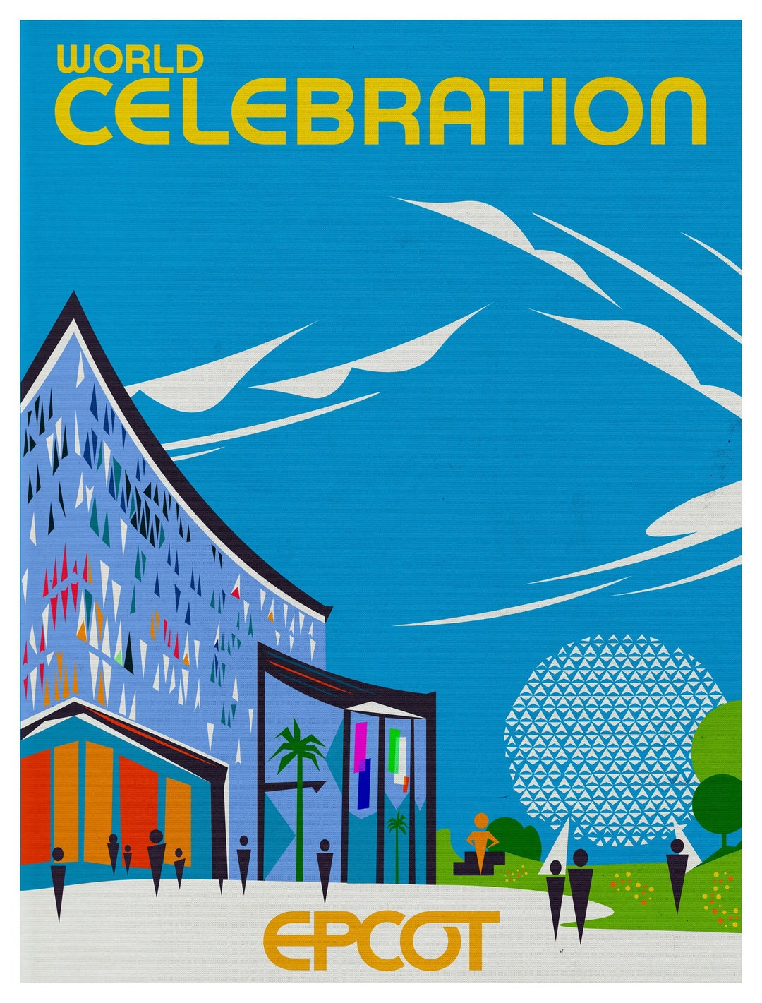 World Celebration | EPCOT Walt Disney World Art Print - Etsy