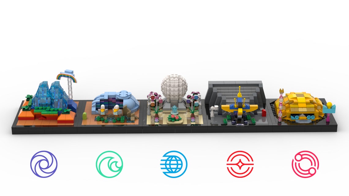 Spaceship Earth Modular EPCOT Pavilion Building Block MOC - Etsy