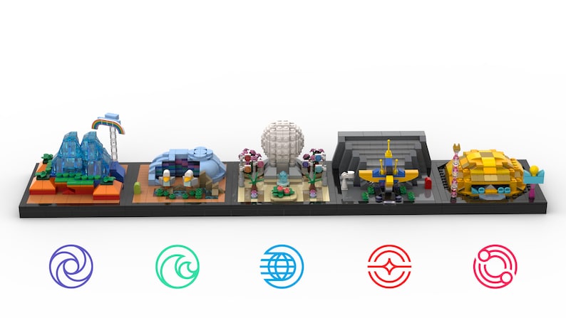 Spaceship Earth Modular EPCOT Pavilion Building Block MOC - Etsy