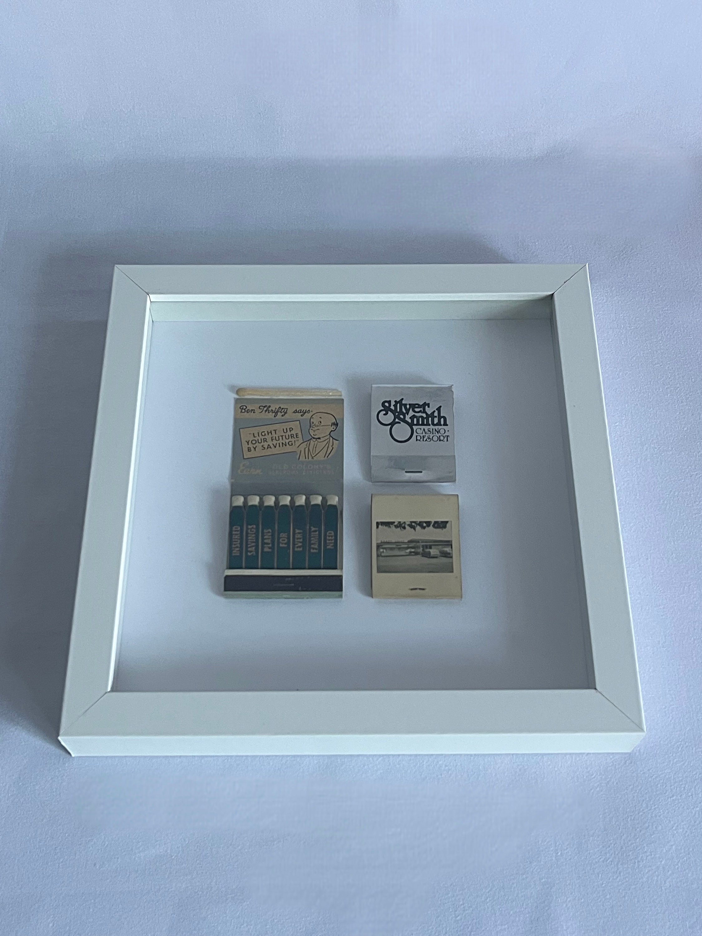 Custom 8x8" Matchbook Wall Art | Shadow Box | Matchbox Decor - Etsy