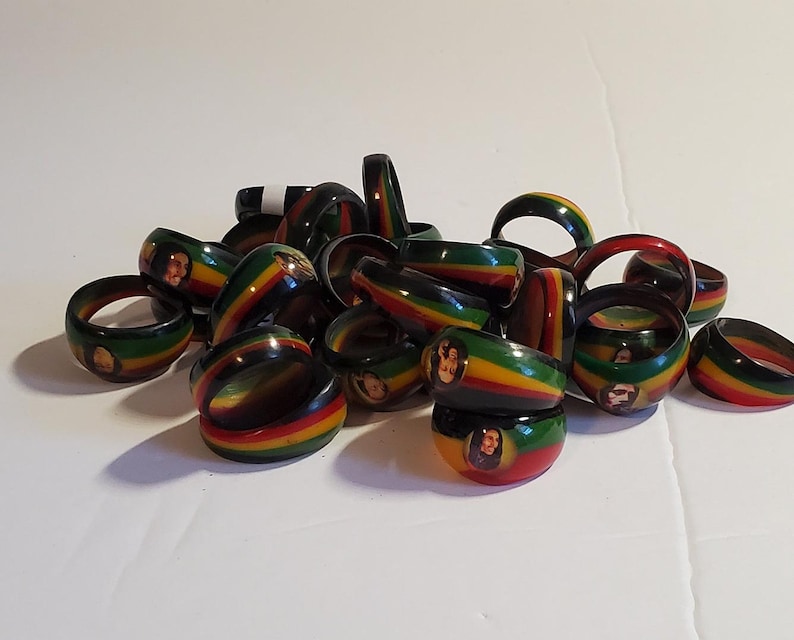 Rasta Rings Muti Color - Etsy