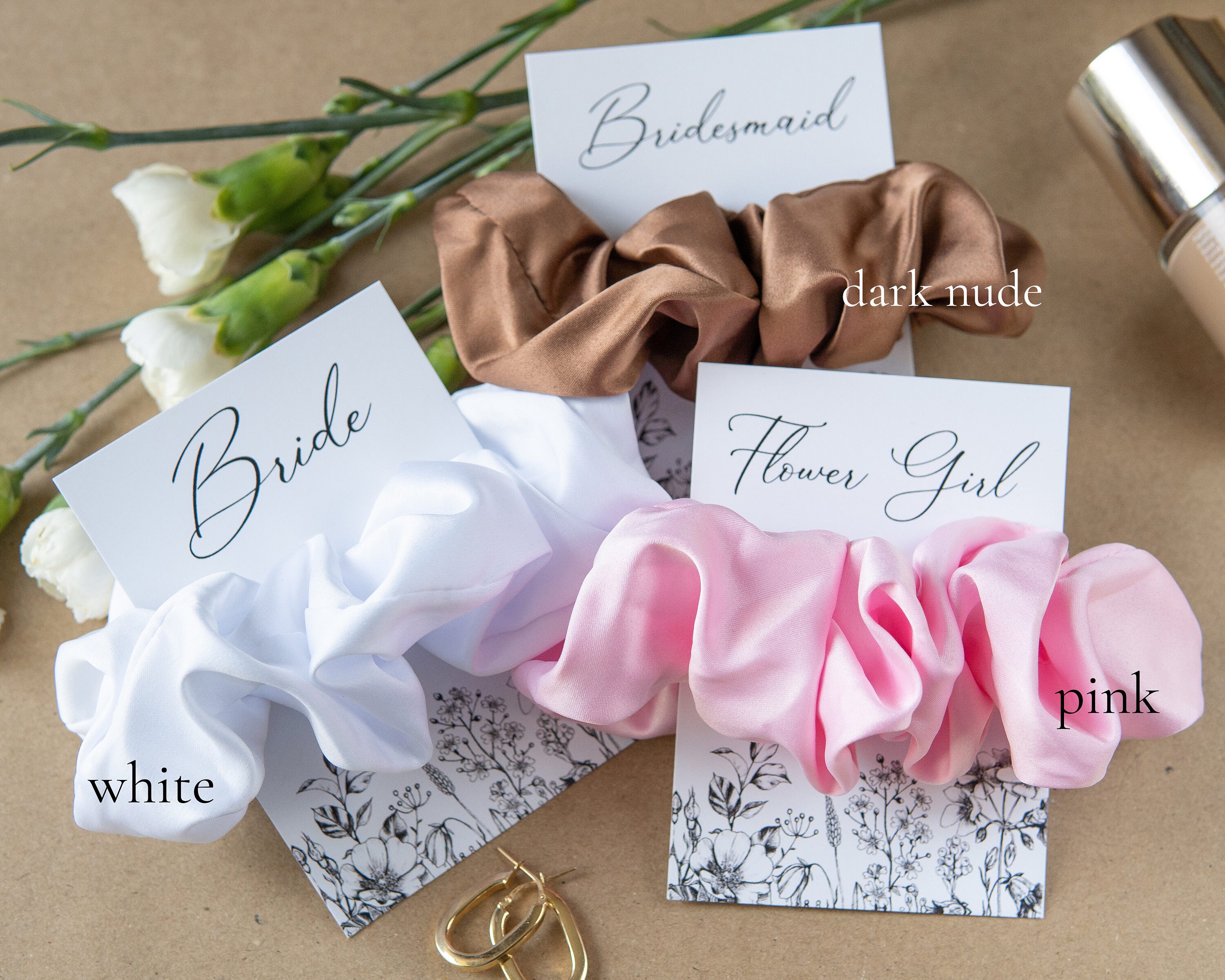 Gold Silk Scrunchie for Wedding Will You Help Me Tie the Knot - Etsy