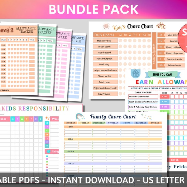 Allowance Chart - Etsy