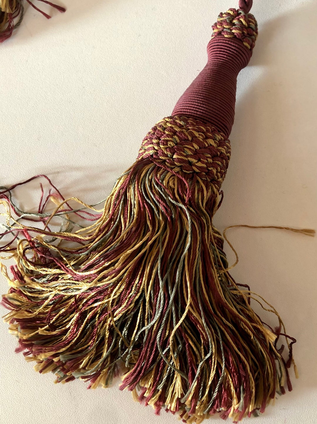 Maroon Drapery Curtain Key Tassel Tieback - Etsy