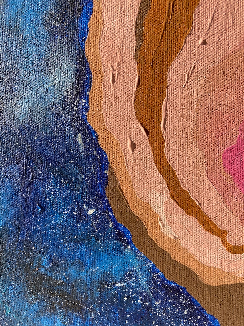 Galaxy Vulva Acrylic Painting, Divine Yoni Art, Original Acrylic ...