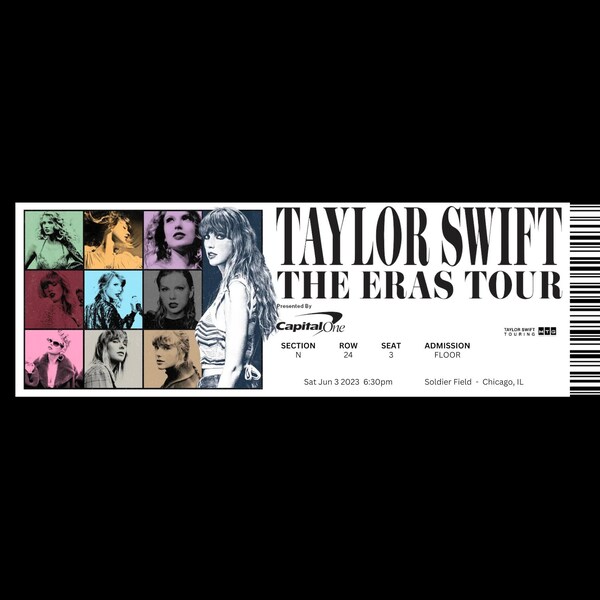 Eras Tour Digital Ticket - Etsy