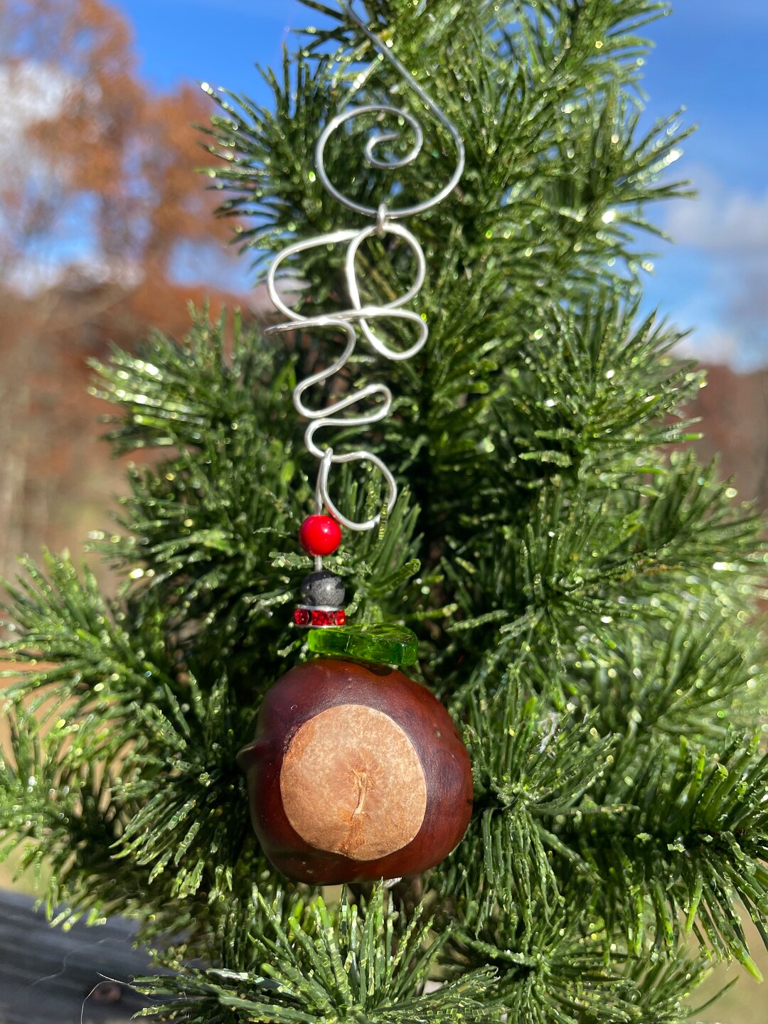 Ohio State Buckeye Silver Script Ohio Christmas Ornament - Etsy