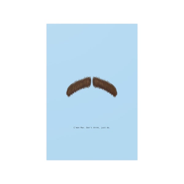 Mustache Poster - Etsy