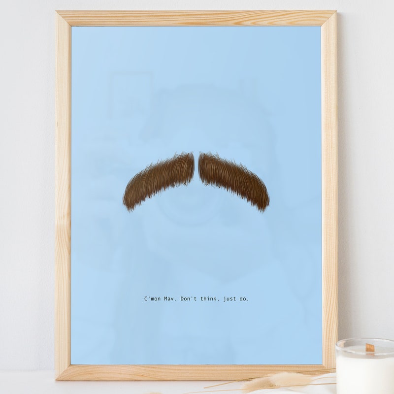 Mustache Poster - Etsy