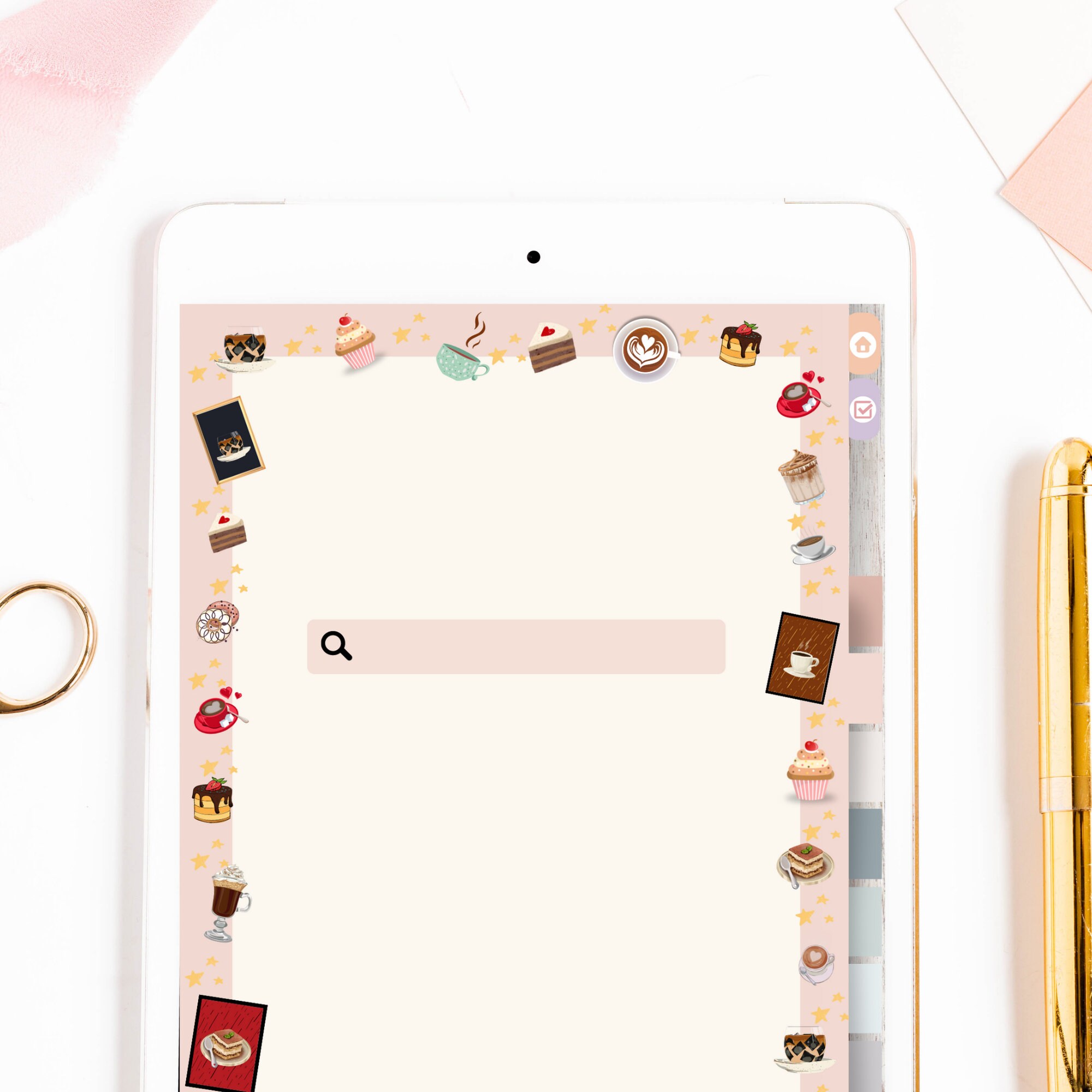 Digital Goodnote Notebook, Coffee, Note Taking Template, Digital ...